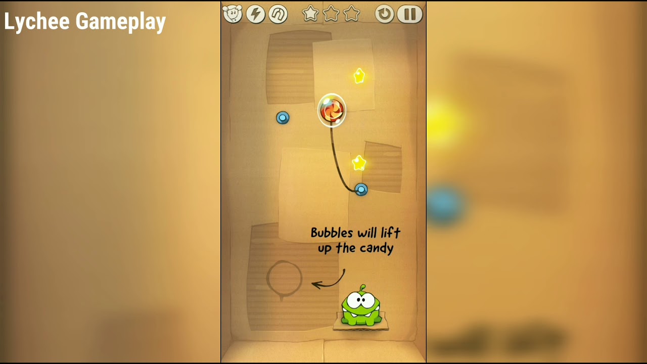 CUT THE ROPE Season 1 Cardboard Box level 5 - YouTube