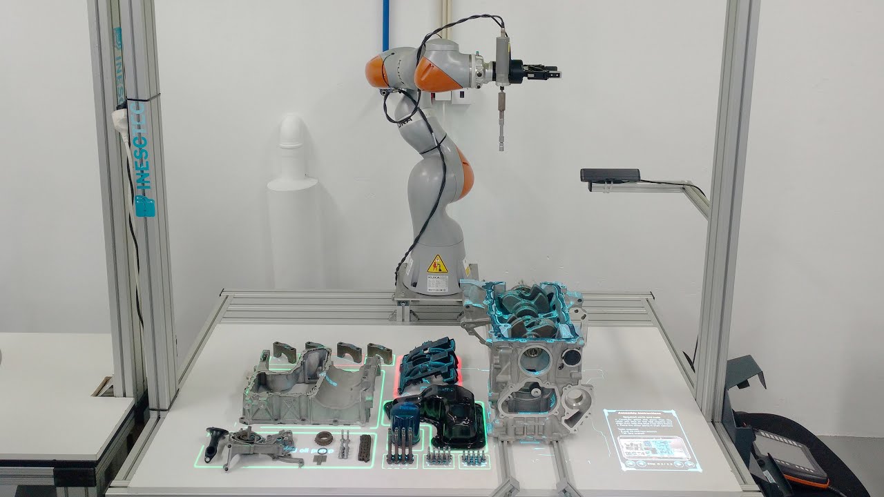 Spatial augmented reality interface for human-robot collaboration in ...