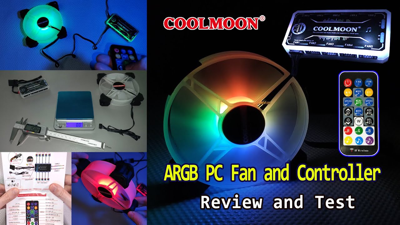Coolmoon ARGB 120mm Cooling Fan and Controller | Review and Testing ...