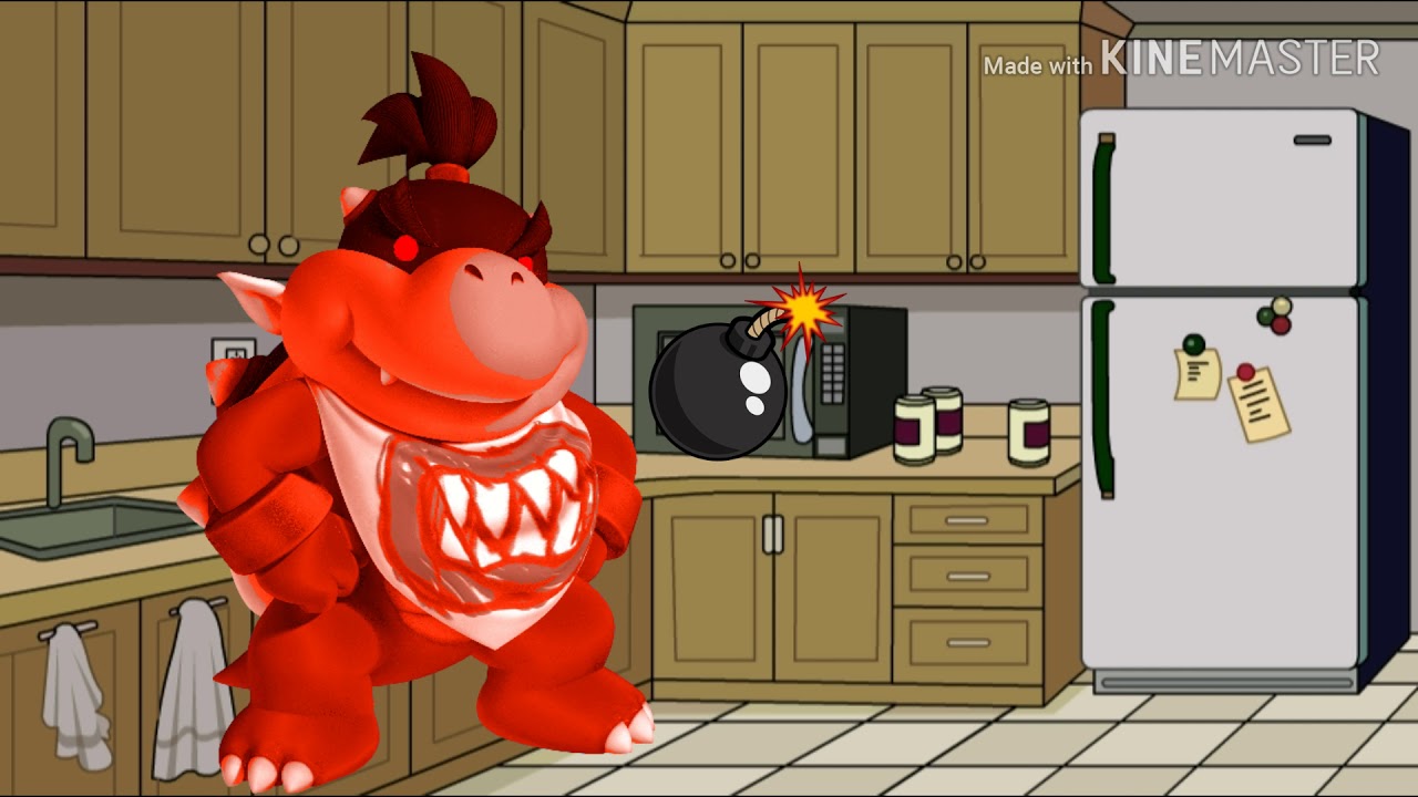 Dark Blood Bowser Jr. Blows Up The Microwave/Grounded - YouTube