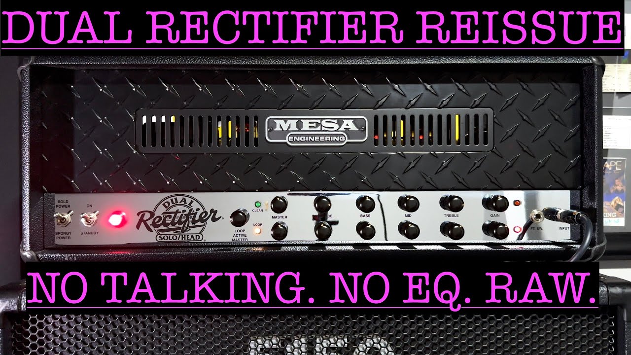 Mesa 90s Dual Rectifier reissue (with overdrive boost) - YouTube