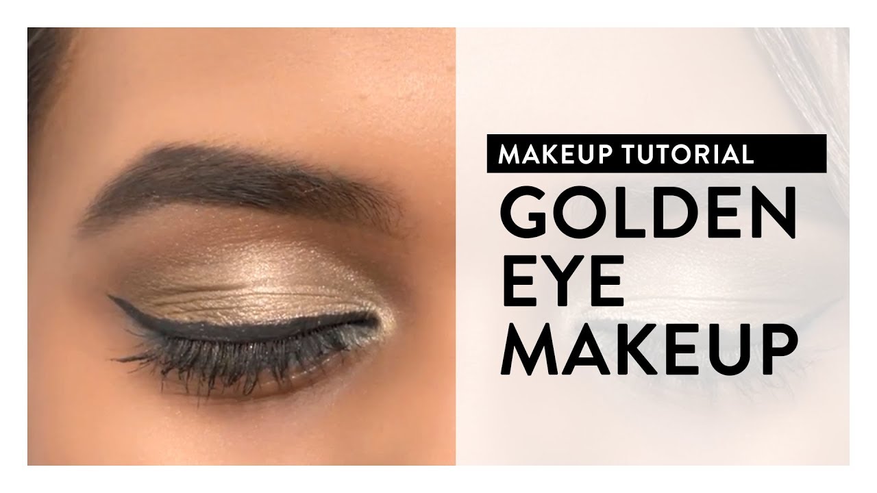 Golden Eye Makeup Tutorial l MyGlamm - YouTube