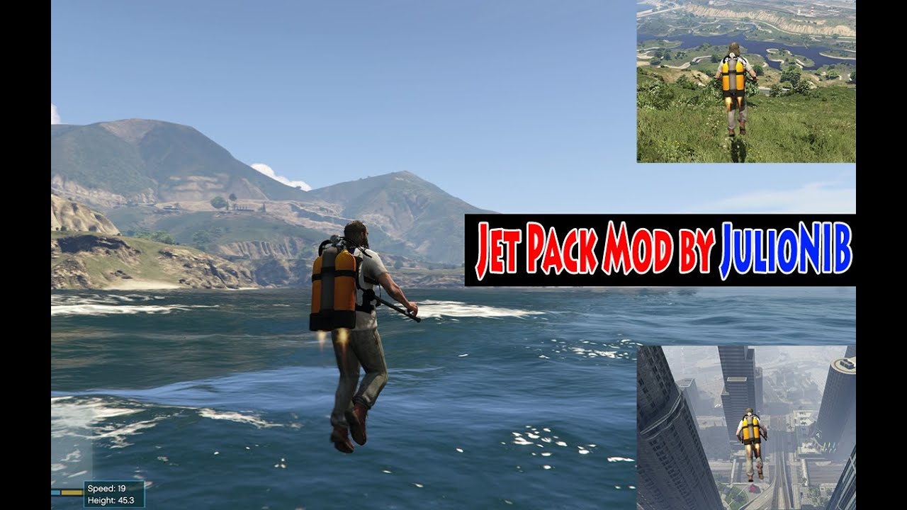 GTA V PC - Jetpack mod by JulioNIB (Download Link) - YouTube