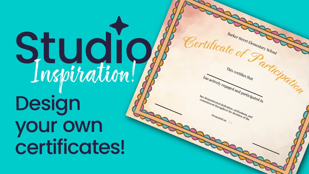 Studio Tutorial: How to Design A Certificate | An Easy Graphic Design ...