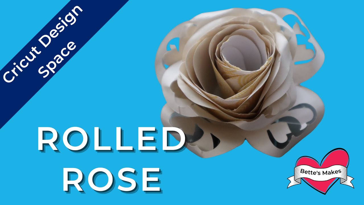 Cricut Craft: How to Make a Rolled Rose with Paper - YouTube