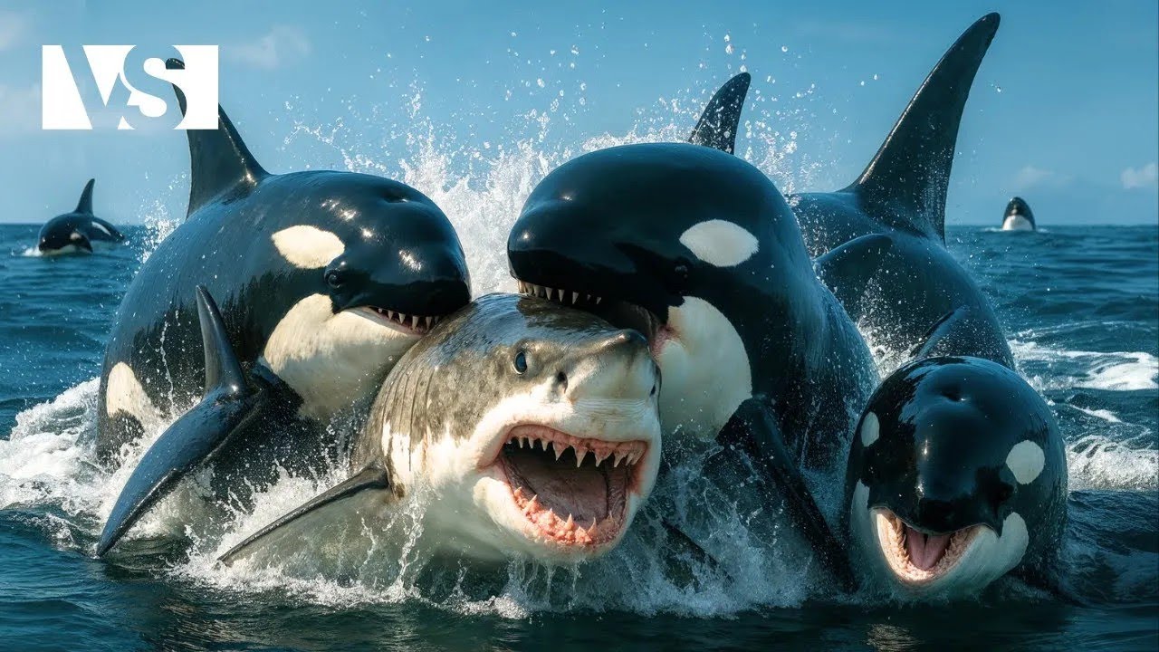 ORCA VS HAI | Der tödliche Kampf der obersten Raubtiere des Ozeans ...