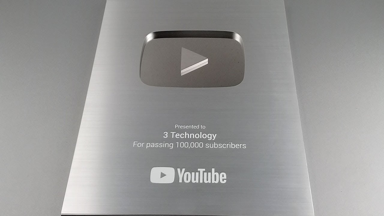 Unboxing My YouTube Silver Play Button Thank You For Subscribe 3 ...
