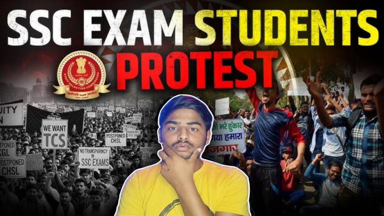 SSC EXAM PROTEST 2025 | SHAME ON INDIAN GOVERNMENT | SSC EXAM STUDENT ...