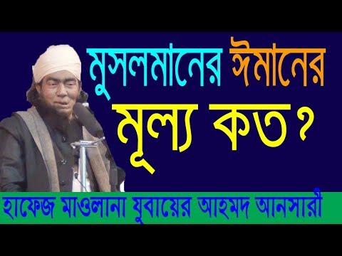 একজন মুসলমানের ঈমানের মূল্য কত? আল্লামা যুবায়ের আহমদ আনসারী। ansari new waz