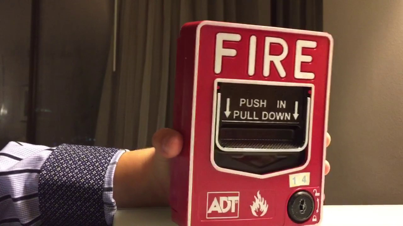Larry Life ADT Fire Alarm Pull Station - YouTube
