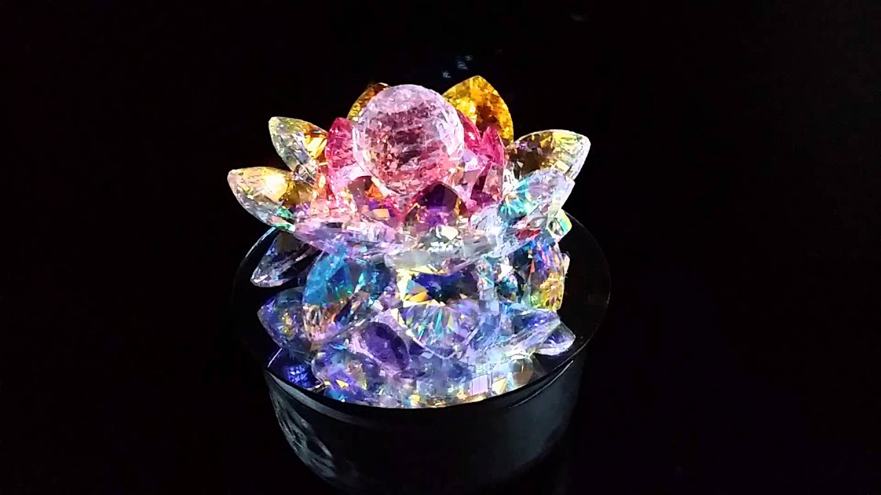 Super Large - 8 Petals Sacred Crystal Lotus Flower ( model - SL-CW ...