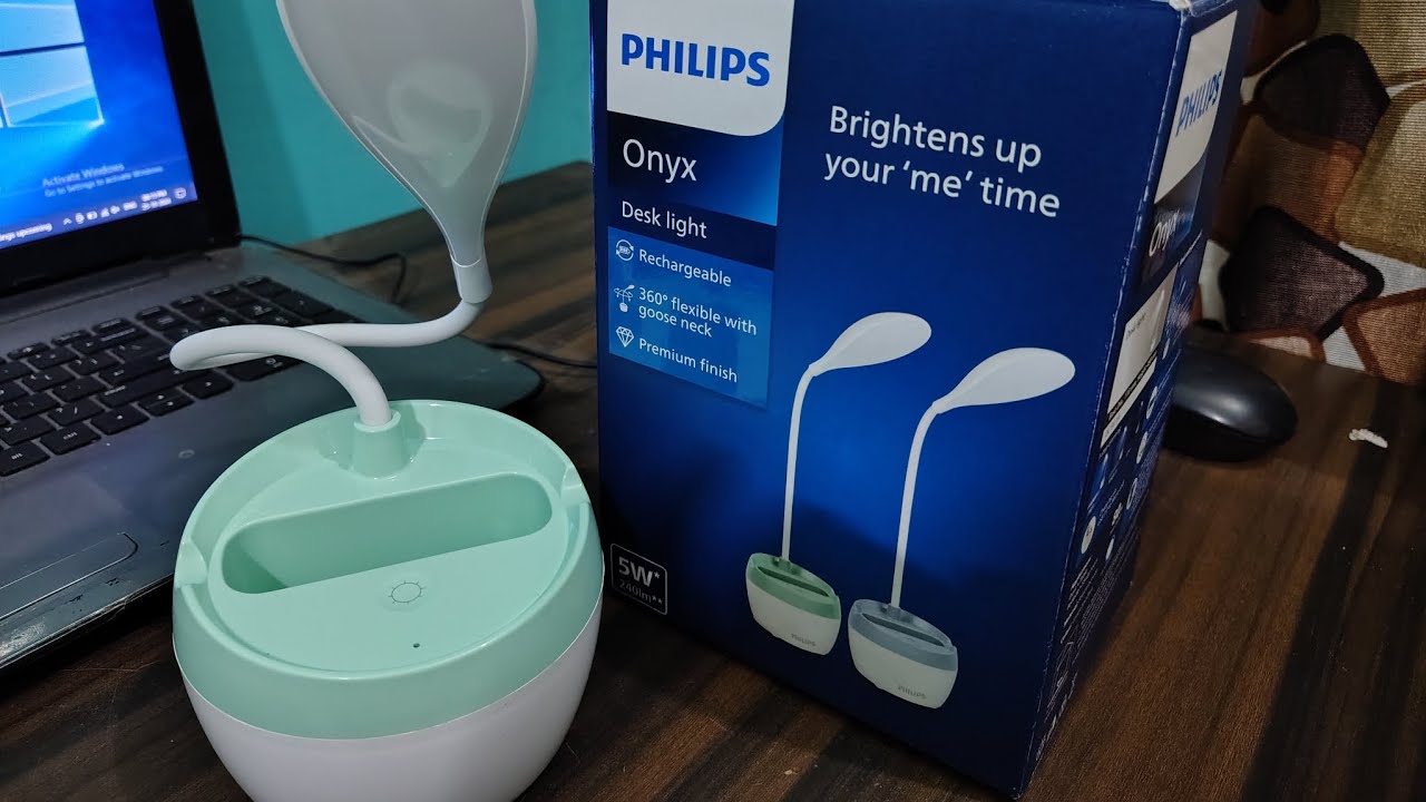 Philips LED Lamp Onyx Green l Rechargable LED Table Lamp - YouTube