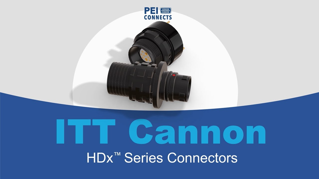 ITT Cannon HDx Series Connectors - YouTube