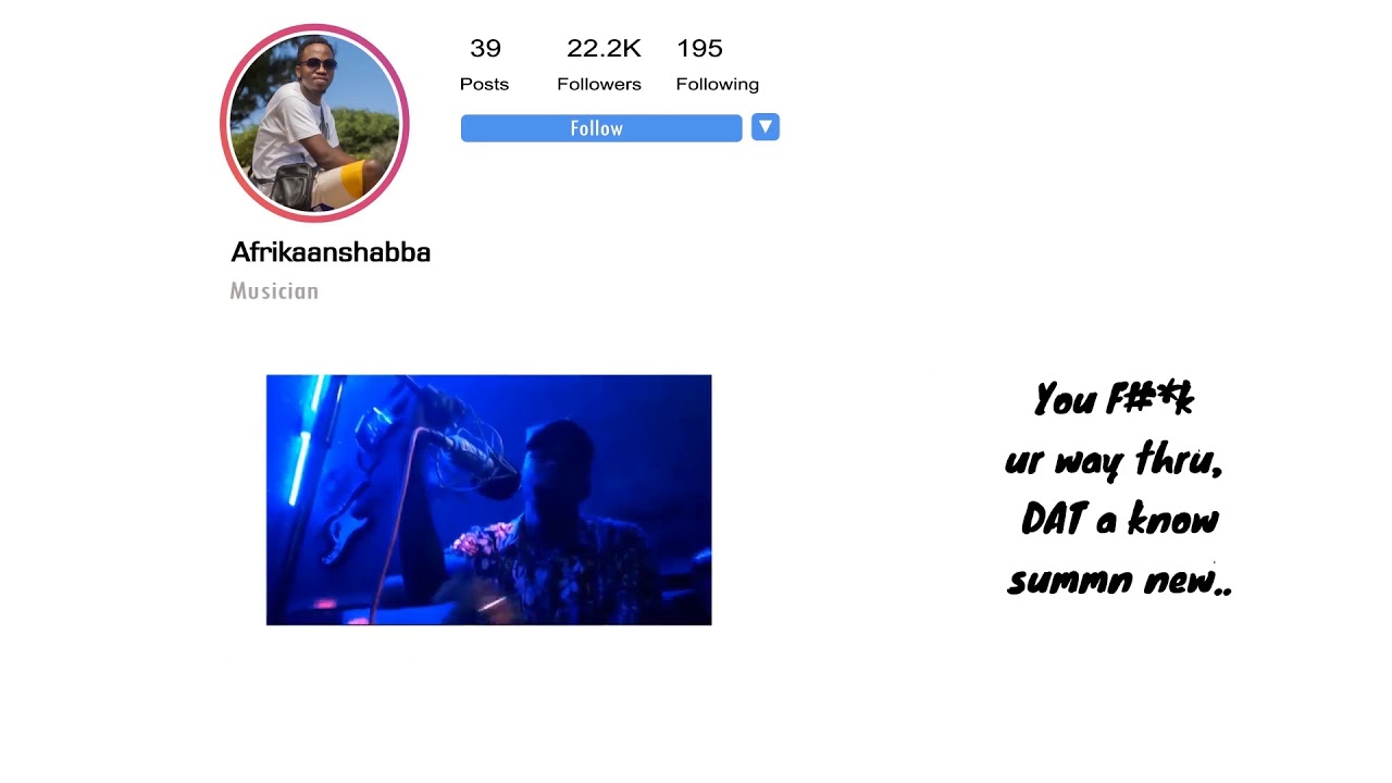 AfriKaanShabba- FVCK YOU #FvckYouChallenge (Kizz Daniel Cover) - YouTube