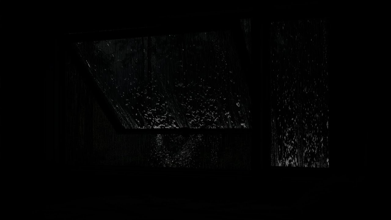 Calm Your Mind and Fall Asleep with Sound of Rain on Black Window for ...