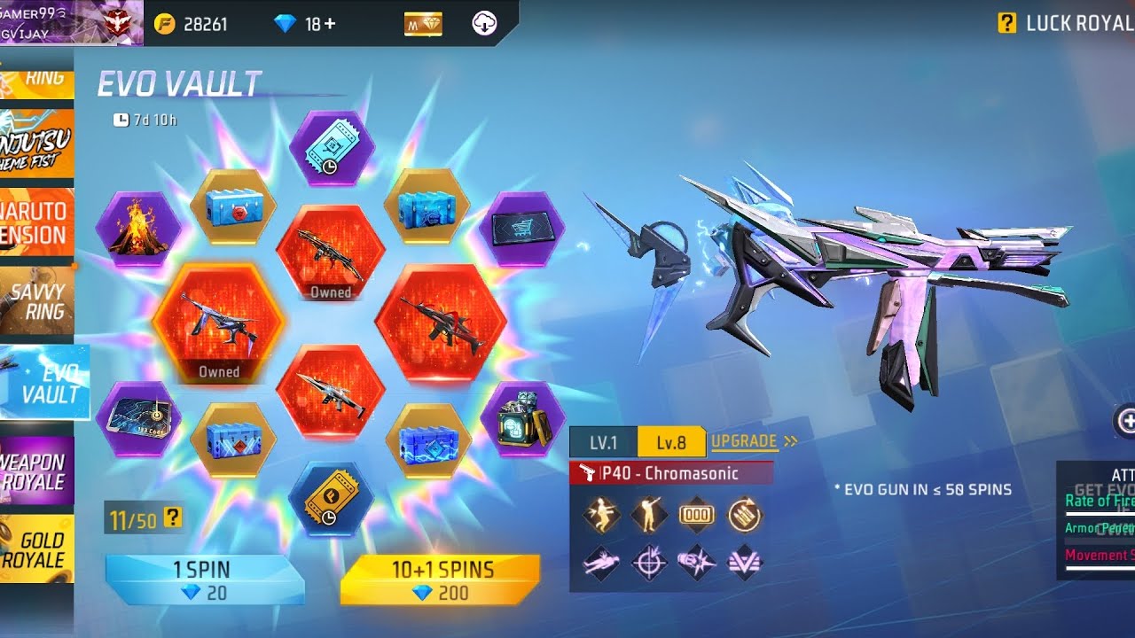 I Got All Evo Gun Skin 🤩 || New Evo Vault Event Free Fire 💎 - YouTube