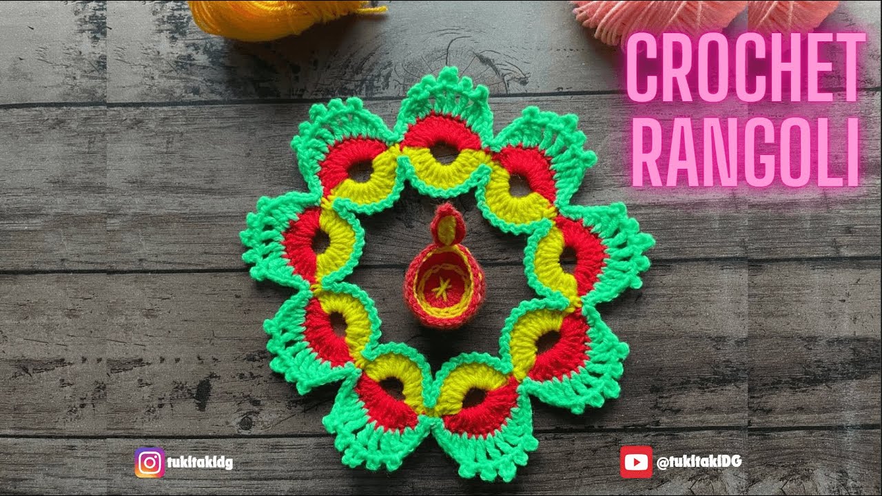 Easy Crochet Rangoli Tutorial | Handmade Festive Decor | # ...