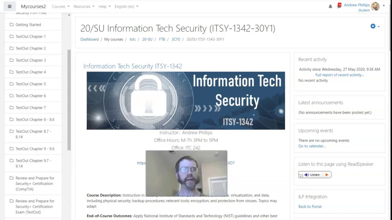 Information Technology Security Course Introduction - YouTube