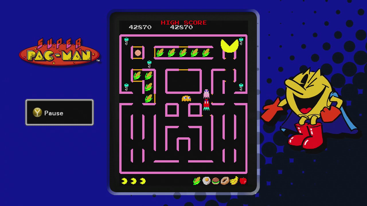 Super Pac-Man Arcade Gameplay (Pac-Man Museum) - YouTube
