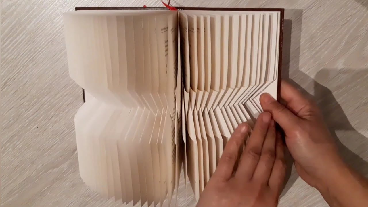 Give New Life To Old Books folded book pages Decorations / home ...
