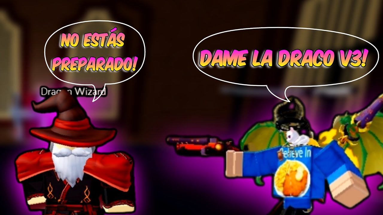 Por ESTO no PODES HACER la DRACO V3 // Blox Fruits. - YouTube