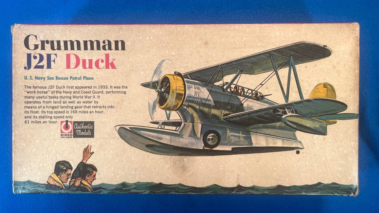 ITC Ringo 1963 Grumman J2F Duck Vintage model Airplane Kit Review ...