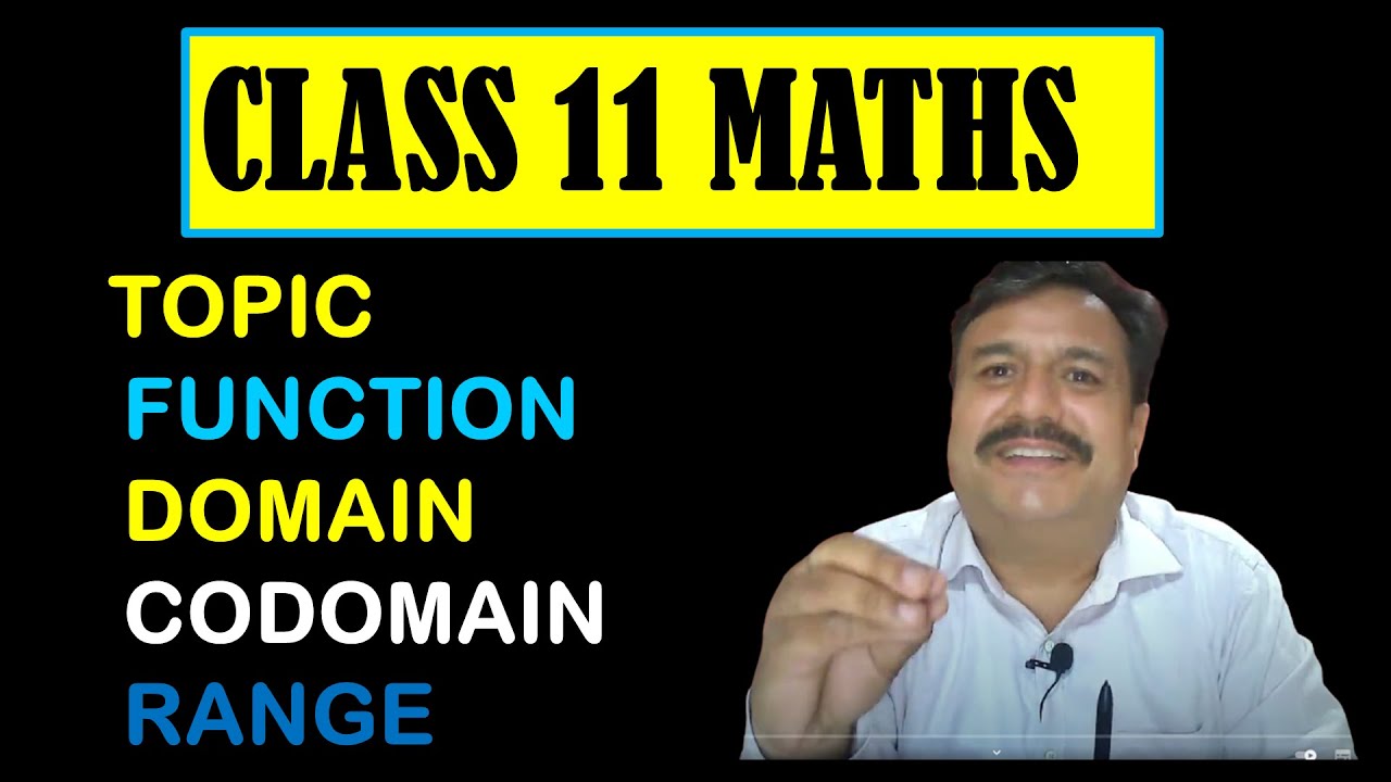 Classs 11 Maths Function Domain Codomain Range Chapter 2 Lecture 2157