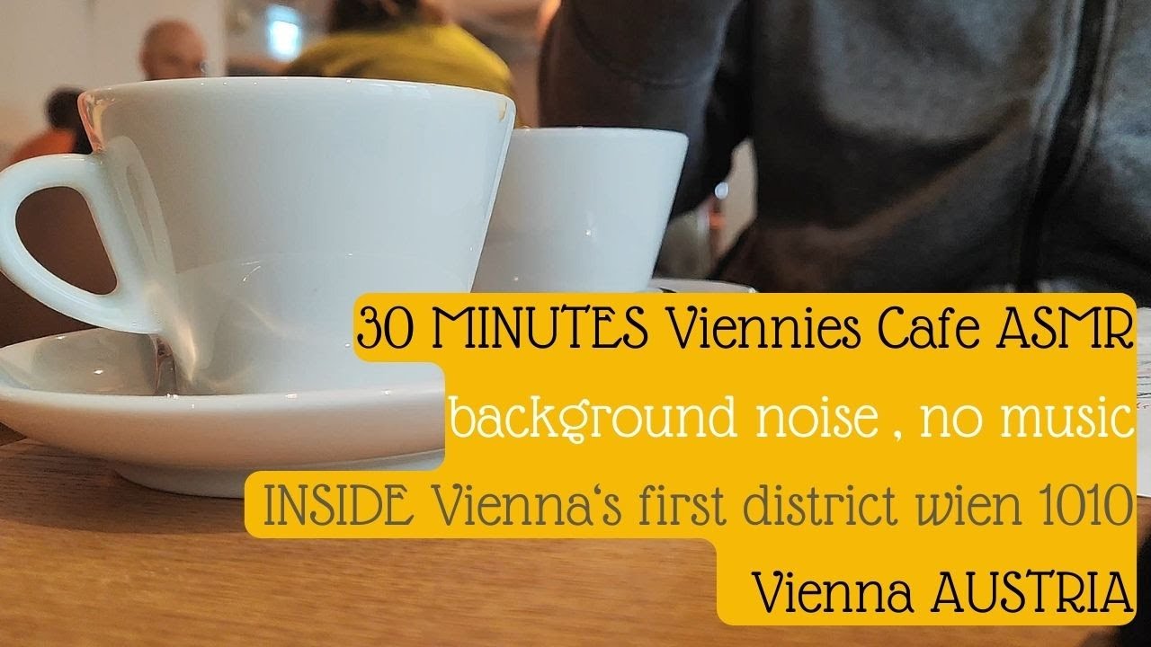 30 minutes Viennese Cafe ASMR in the heart of Vienna Austria wien 1010 ...