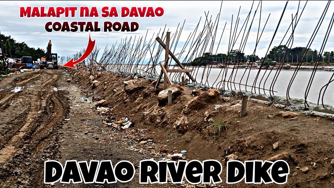 Davao river Dike Update|Ang hindi natin alam ganito na pala Kahaba dike ...
