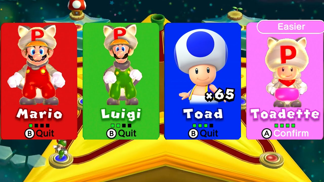 New Super Mario Bros U Deluxe 2 Players World 9 Co Op Walkthrough