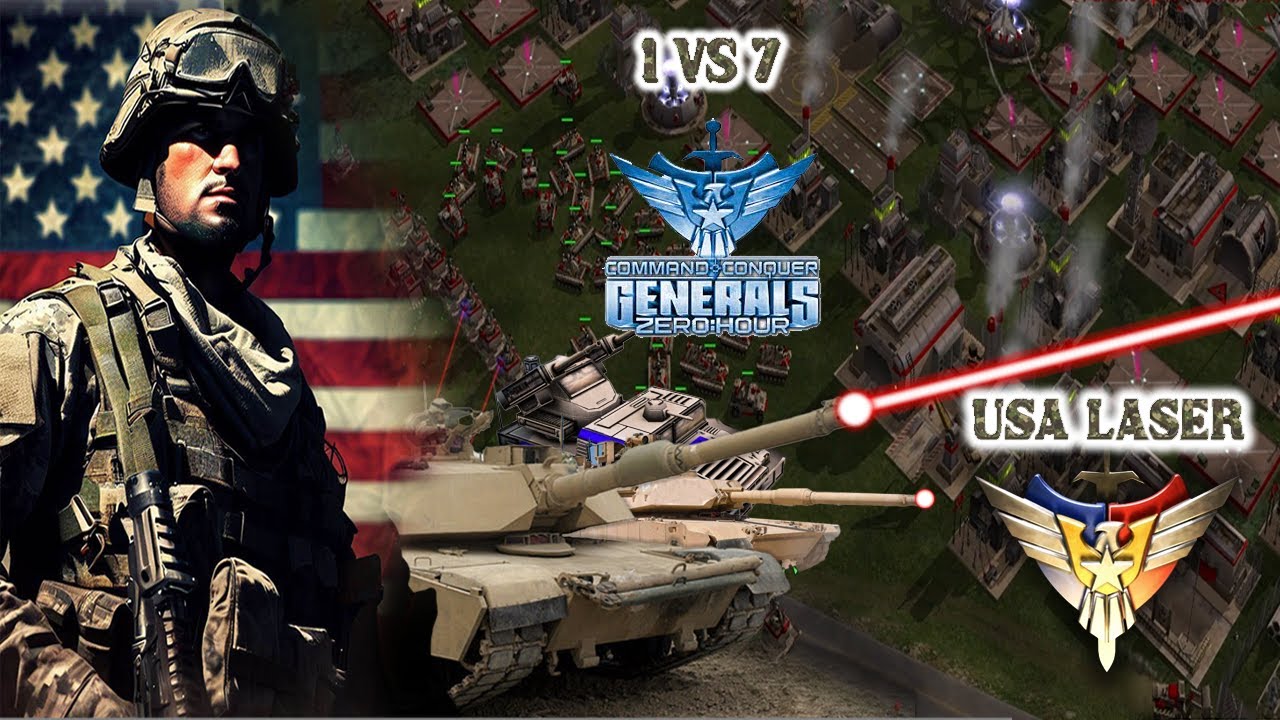 Command Conquer Generals Zero Hour Usa Laser 1vs7 Hard Generals (Uneven ...