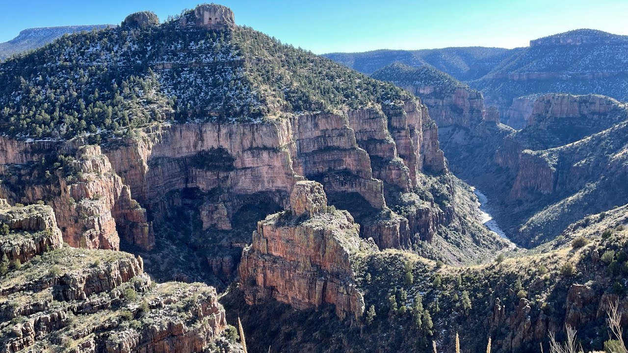 Salt River Canyon Arizona- Big Bluffs and Cliffs, 1-21-2023 - YouTube