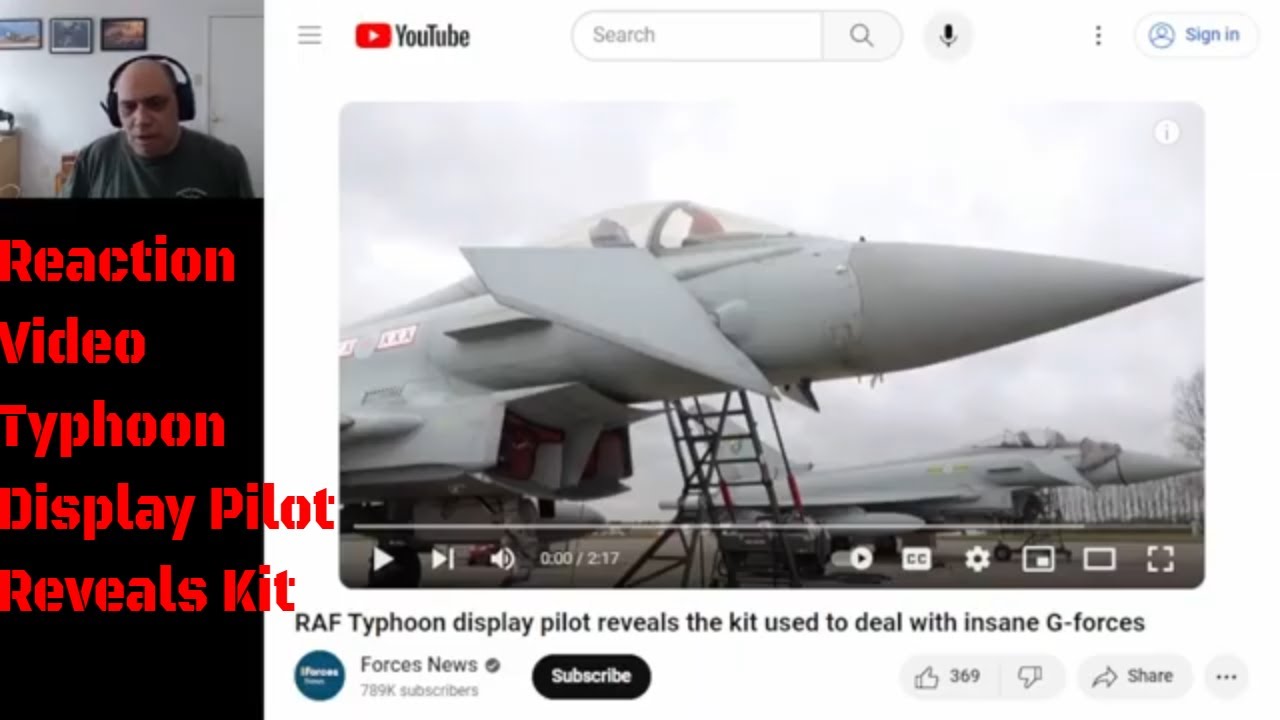 Reaction Video Typhoon Display Pilot Reveals Kit #britishmilitary - YouTube