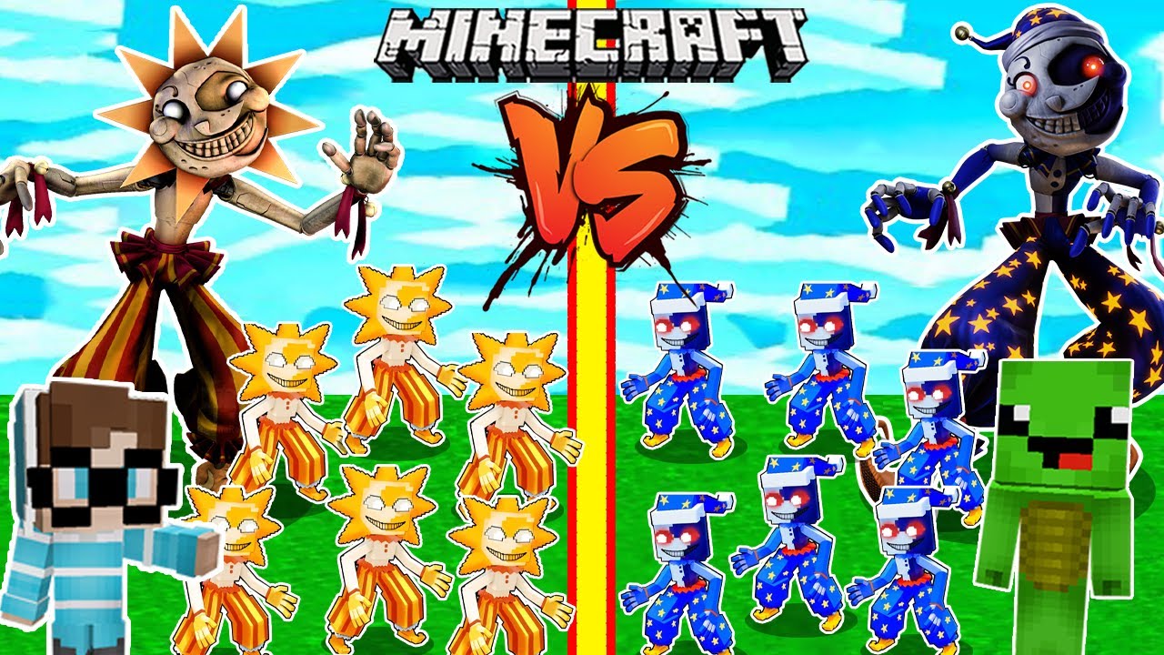 SUN ARMEE vs. MOON ARMEE in Minecraft! (FNAF) [Deutsch/HD] - YouTube