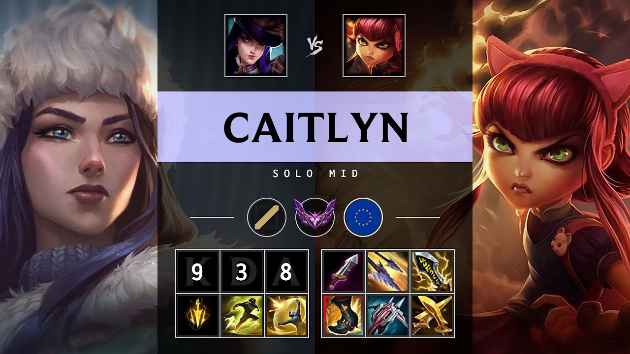 Caitlyn Mid vs Annie - EUW Master Patch 25.21 - YouTube