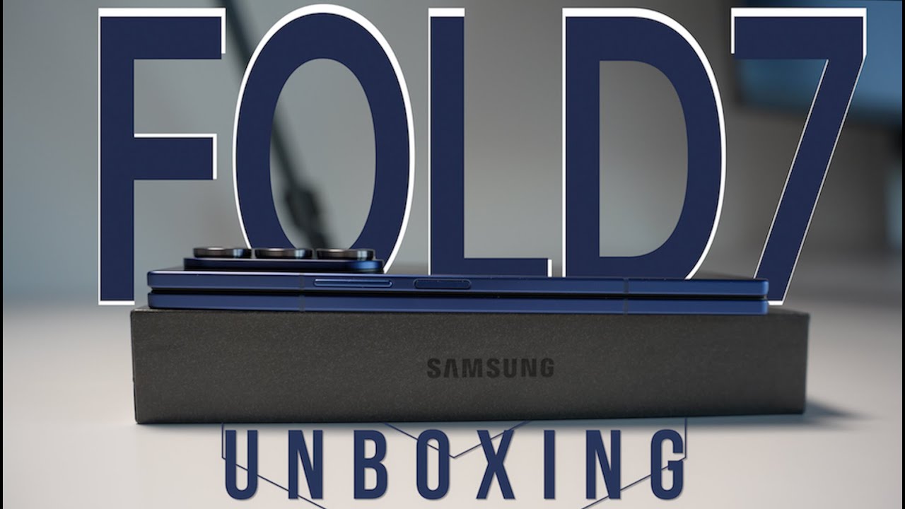 Samsung Galaxy Fold 7 Blue Shadow Unboxing - YouTube