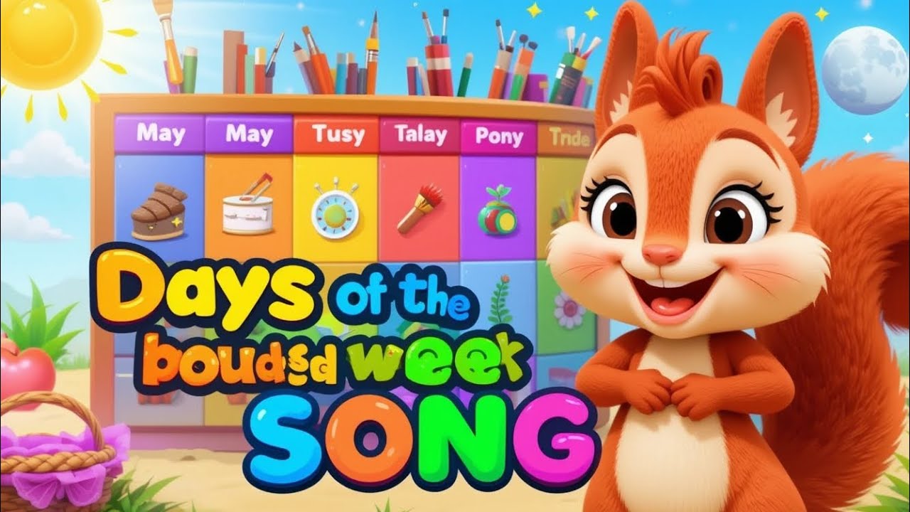 Days of the Week Song for Kids |Educational Song for Kids| days name ...