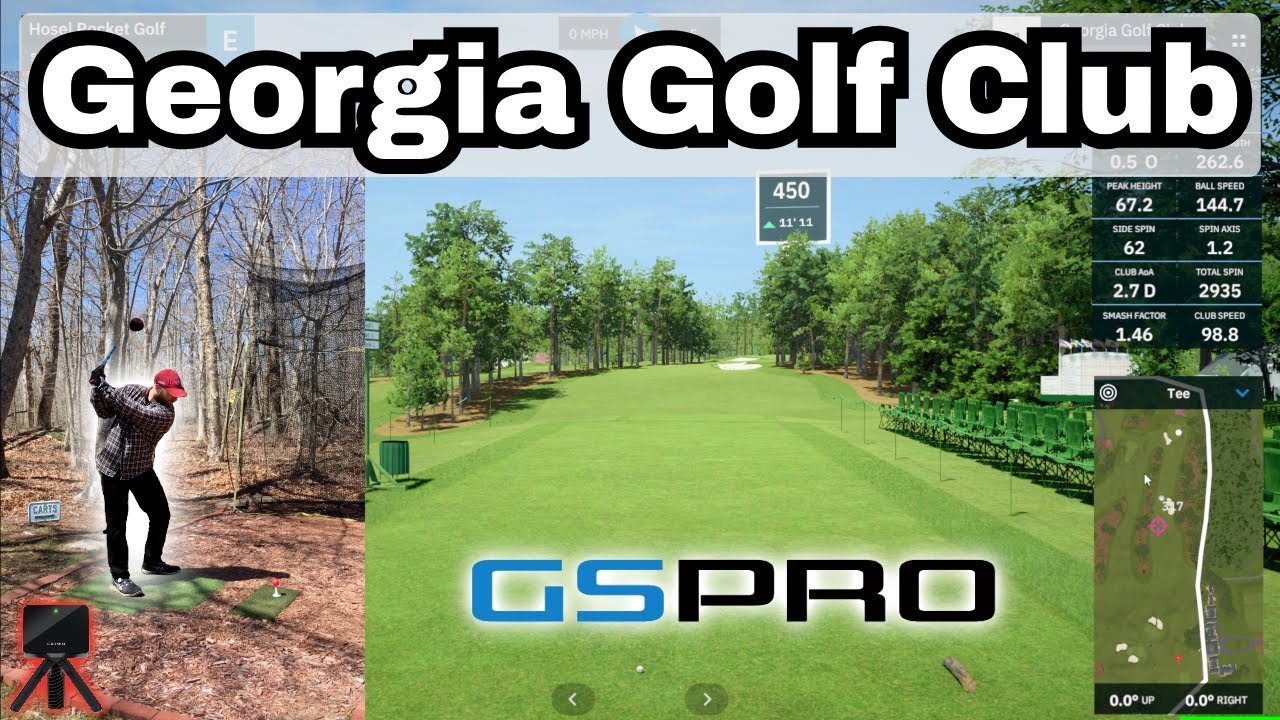 My FIRST GSPro Round! Mastering The 2024 Masters at Georgia Golf Club ...