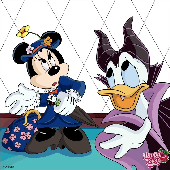 Happy Color - Disney Mickey Mouse: Minnie Mouse As Mary Poppin And ...