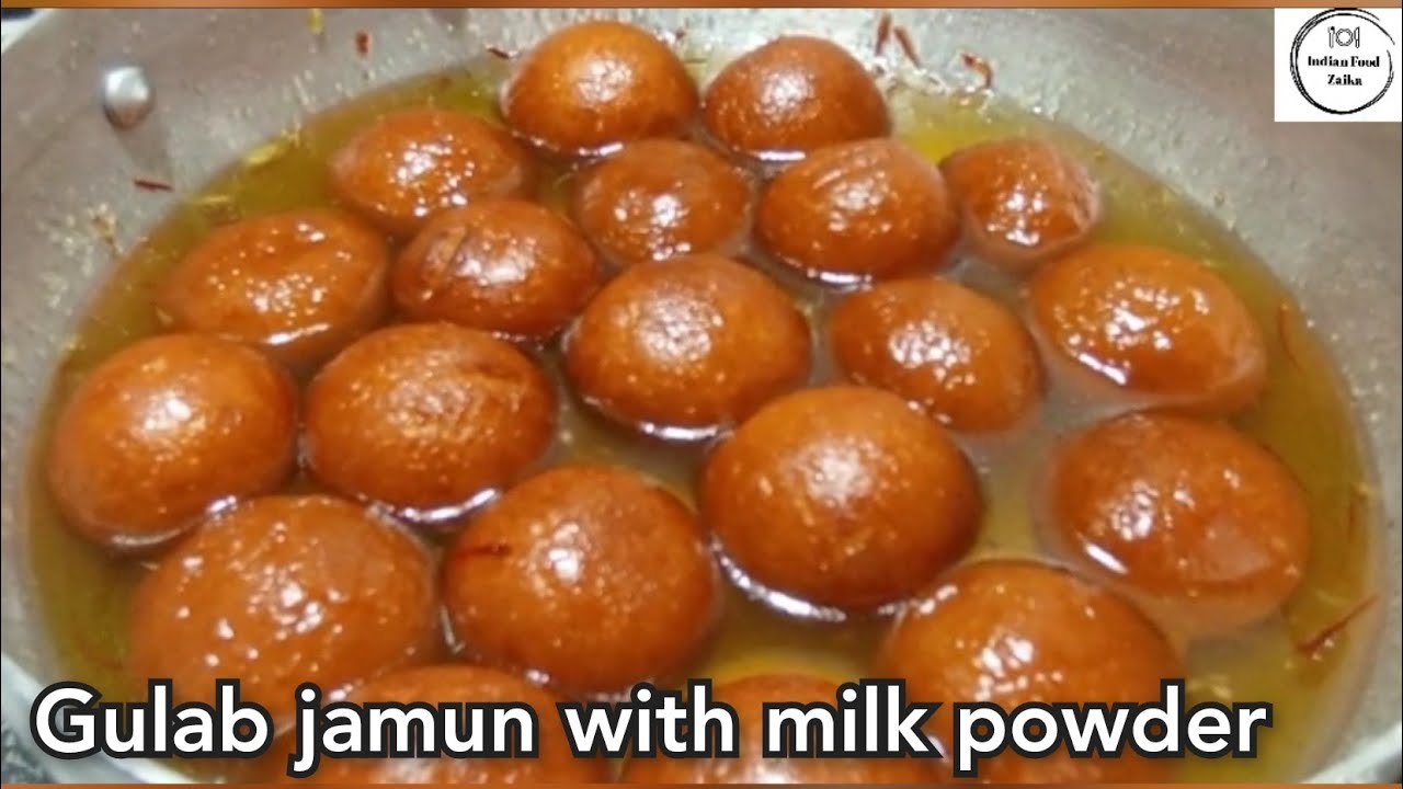 gulab jamun recipe with milk powder | how to make gulab jamun using ...