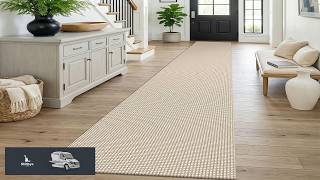 KOZYFLY Braided 2x16 Runners Rugs for Hallway Extra Long Washable Runner Rug
