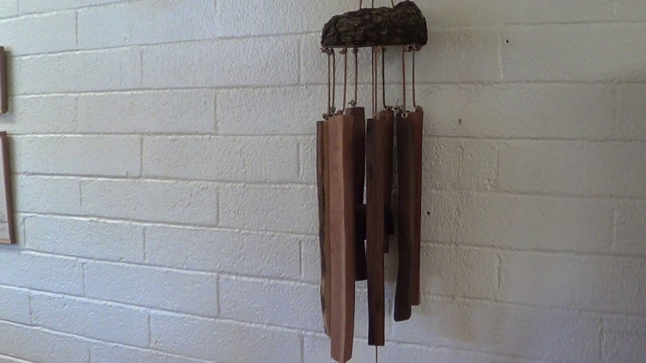 Wind Chimes "Oaken Whispers" Right Angle Art Handmade Wooden Creations ...