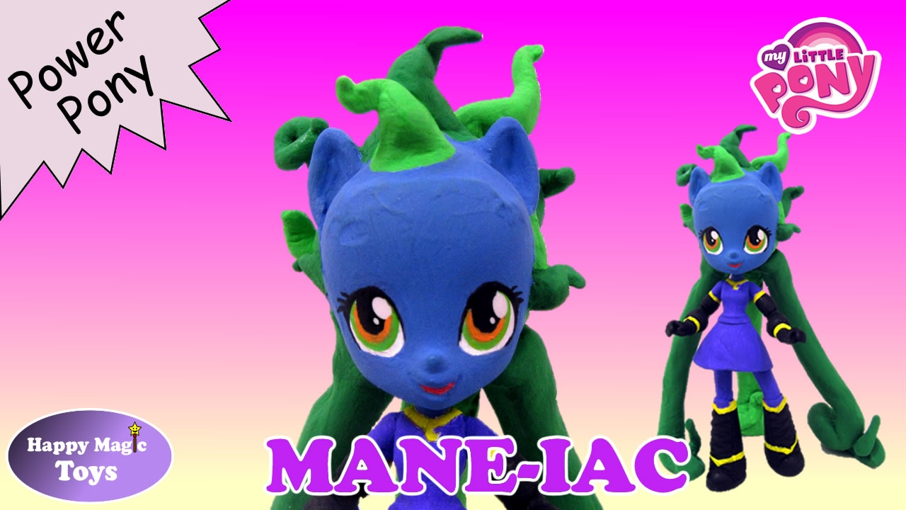 CUSTOM My Little Pony Mane-iac Power Pony Super-Villain Equestria Girls ...