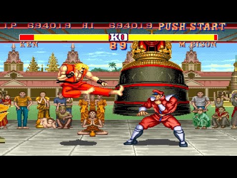 Capcom Arcade Stadium Street Fighter 2 Ken vs M.Bison + Ending