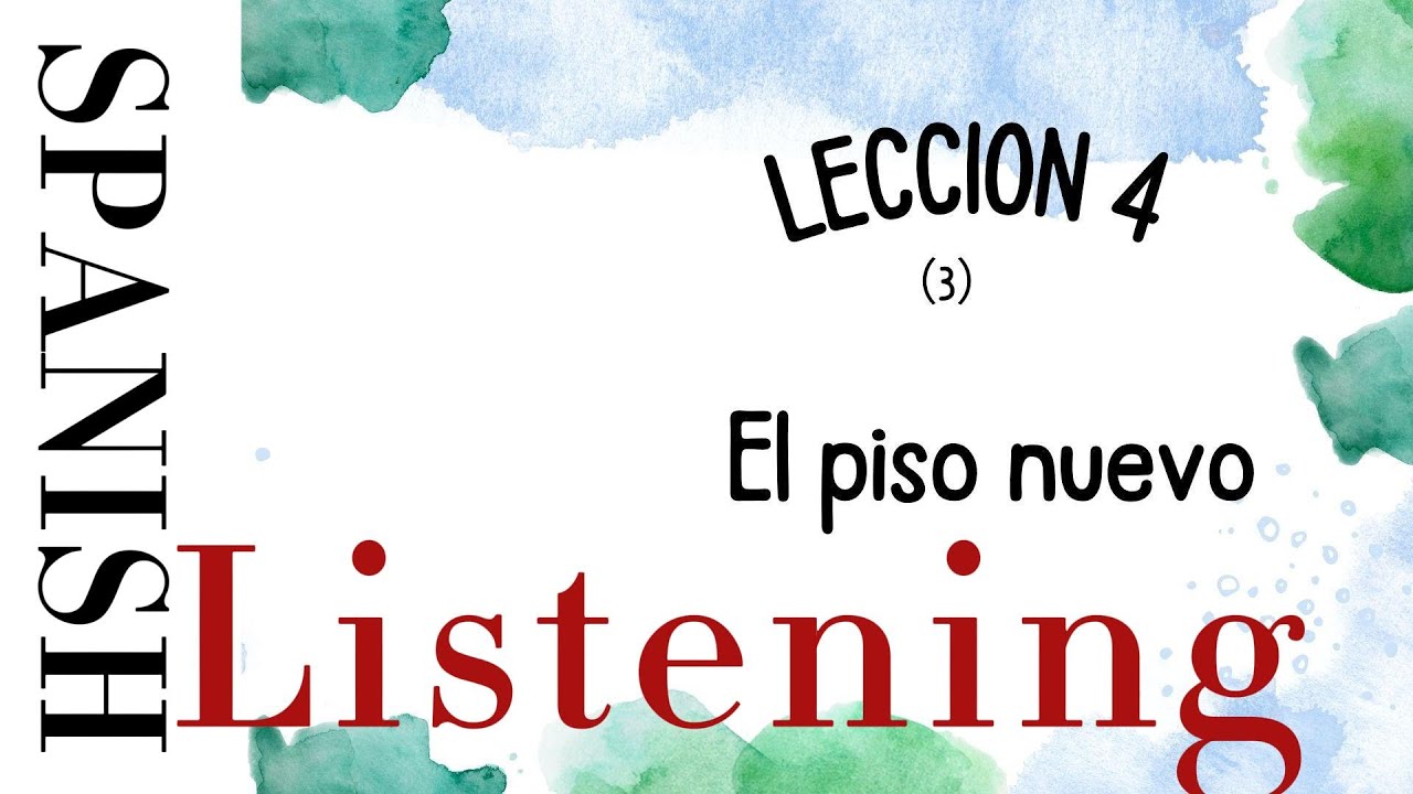 EASY Spanish listening practice for beginners | Spanish Listening ...