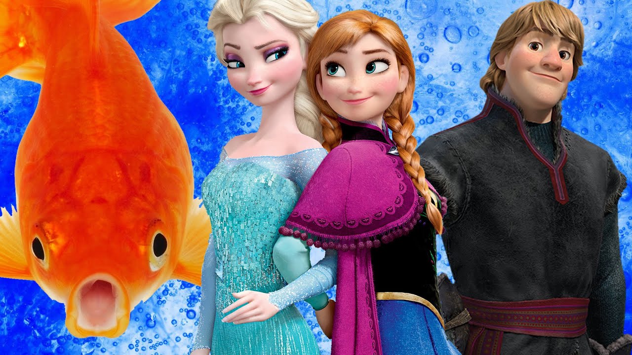 Frozen Elsa Finger Family 3d Animated Children Songs | Fish Cartoon ...