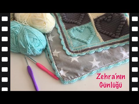 Bebek Battaniyesi Kenar Yapımı Ve Astarlama-Bebek Battaniyesi Kenar Yapımı - Battaniye Kenar Yapımı