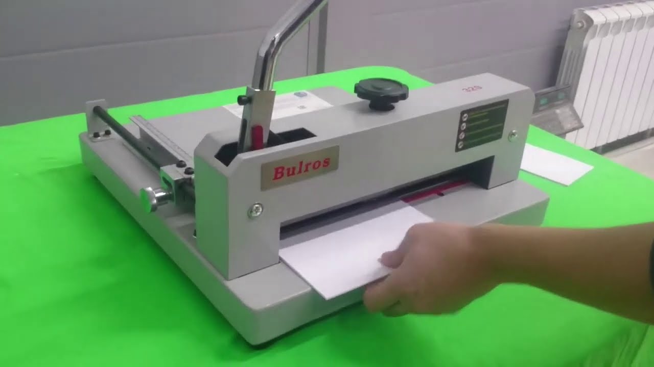 Механический гильотинный резак Bulros 320 - YouTube