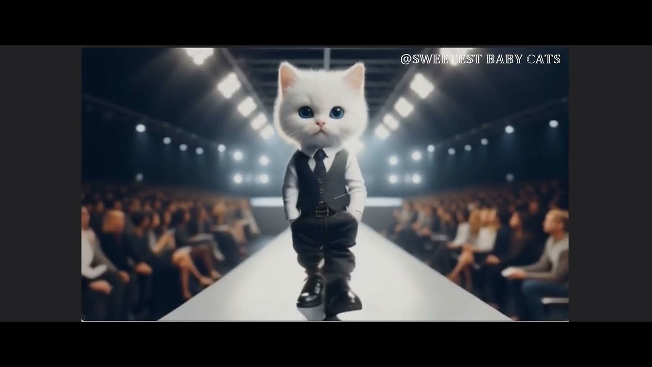 💖💖 Cutest ai cats fashion show!💖💖 - YouTube